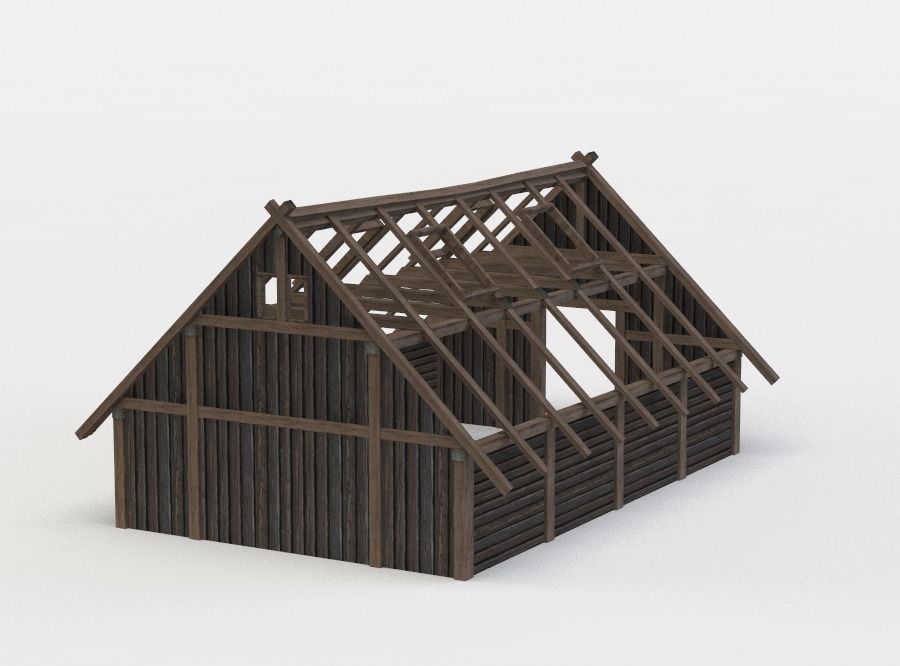 3D model Roofless house VR / AR / low-poly | CGTrader