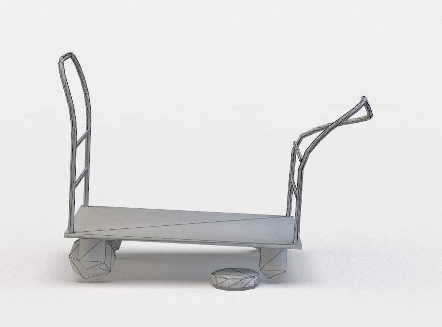 3D model Damaged trolley VR / AR / low-poly | CGTrader
