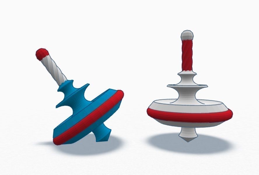 Spinning Top 3D Model 3D printable STL | CGTrader.com