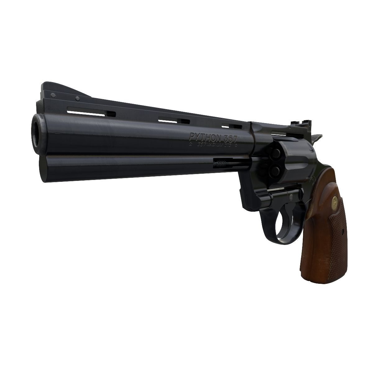 Revolver Colt python 357 magnum 3D model | CGTrader