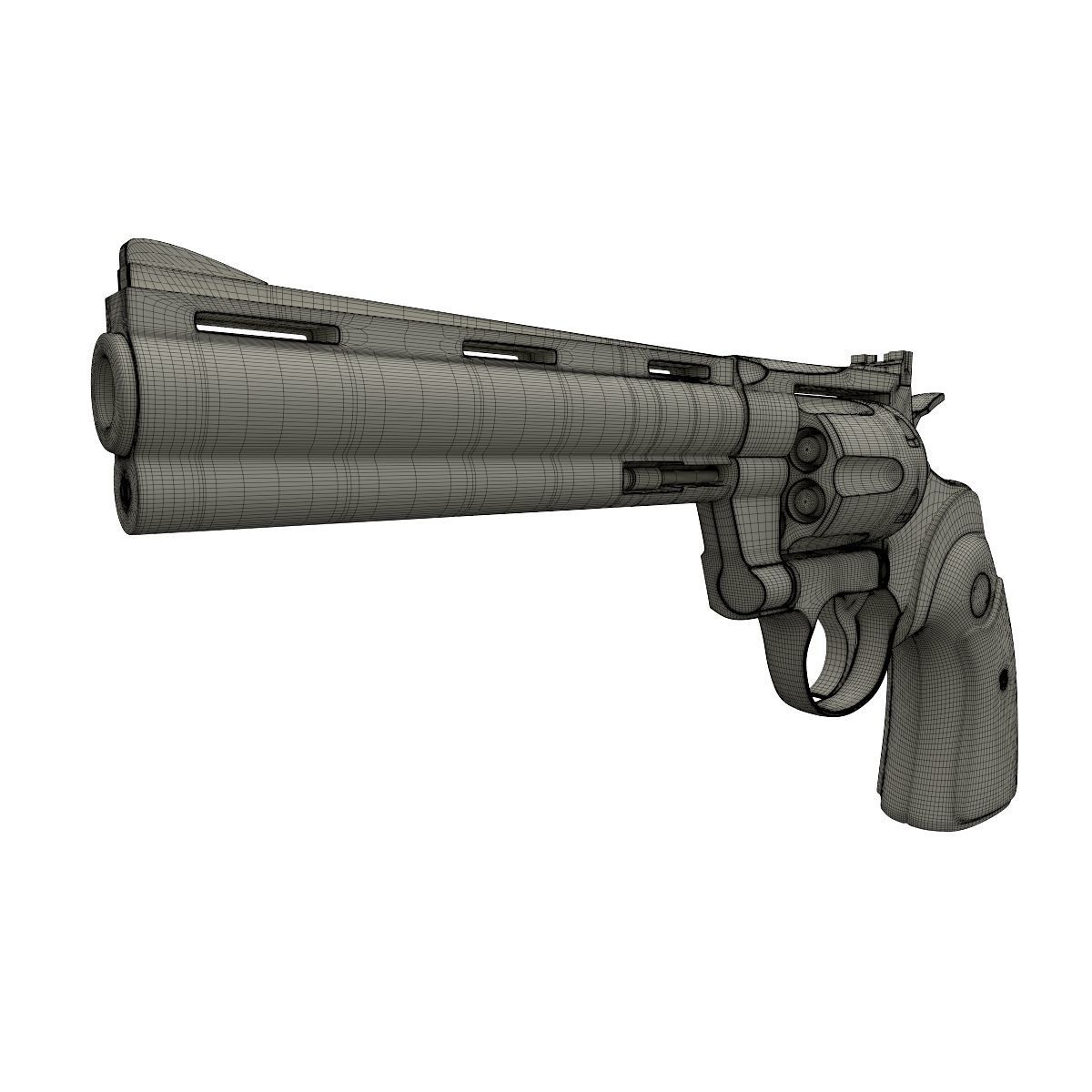 Revolver Colt python 357 magnum 3D model | CGTrader