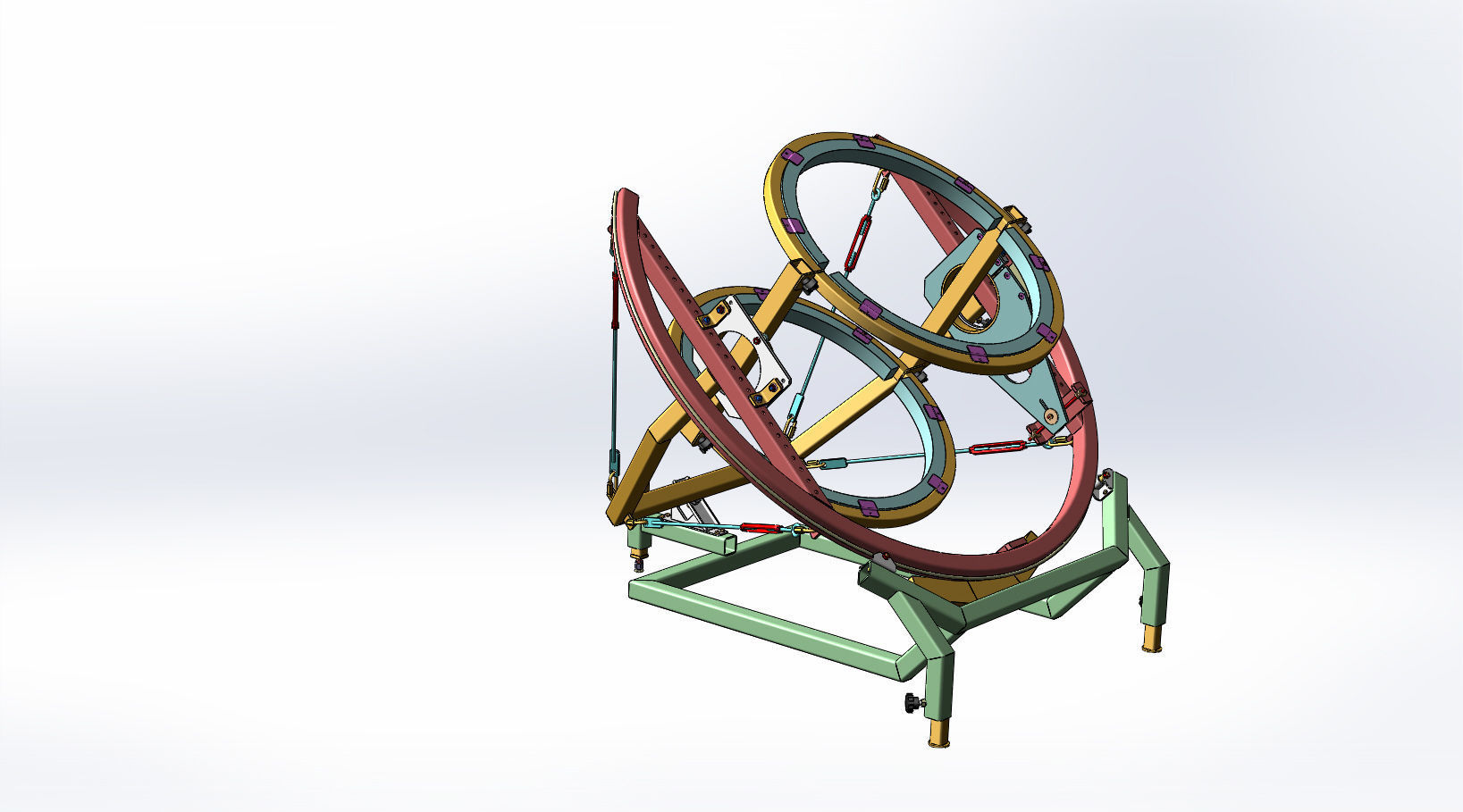 Telescope tube frame assembly 3D model | CGTrader