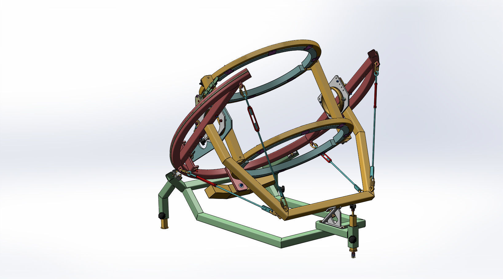 Telescope tube frame assembly 3D model | CGTrader
