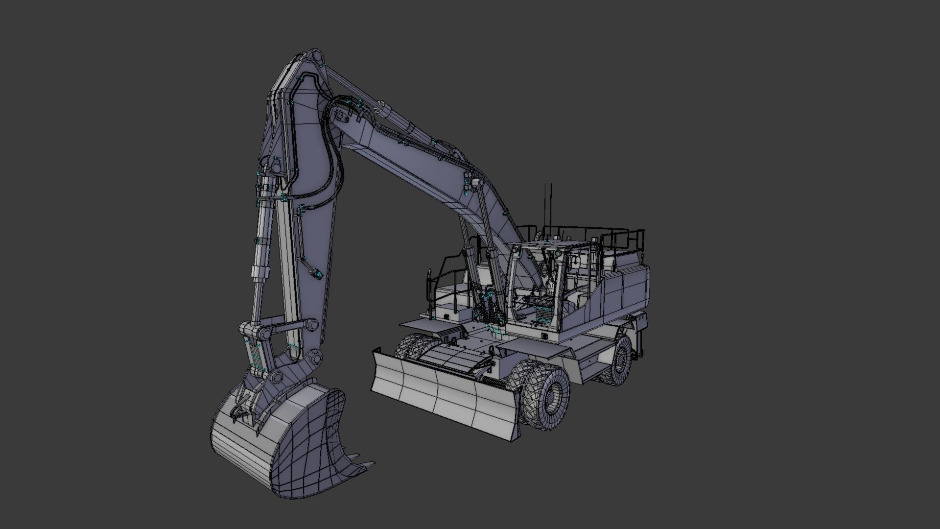 3D model Excavator EW205D VR / AR / low-poly | CGTrader