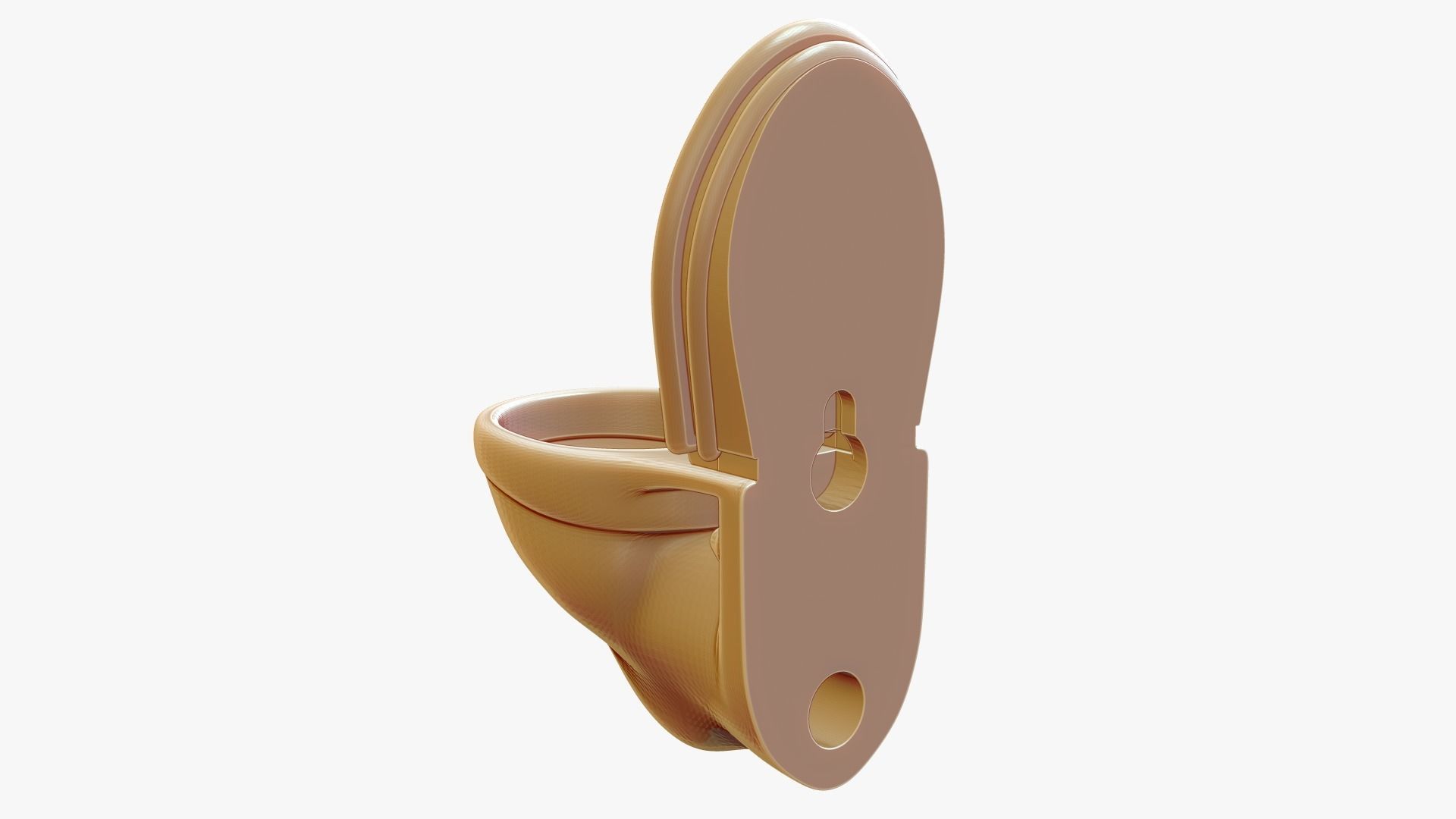 Wall Mounted Toilet 3D model 3D printable | CGTrader
