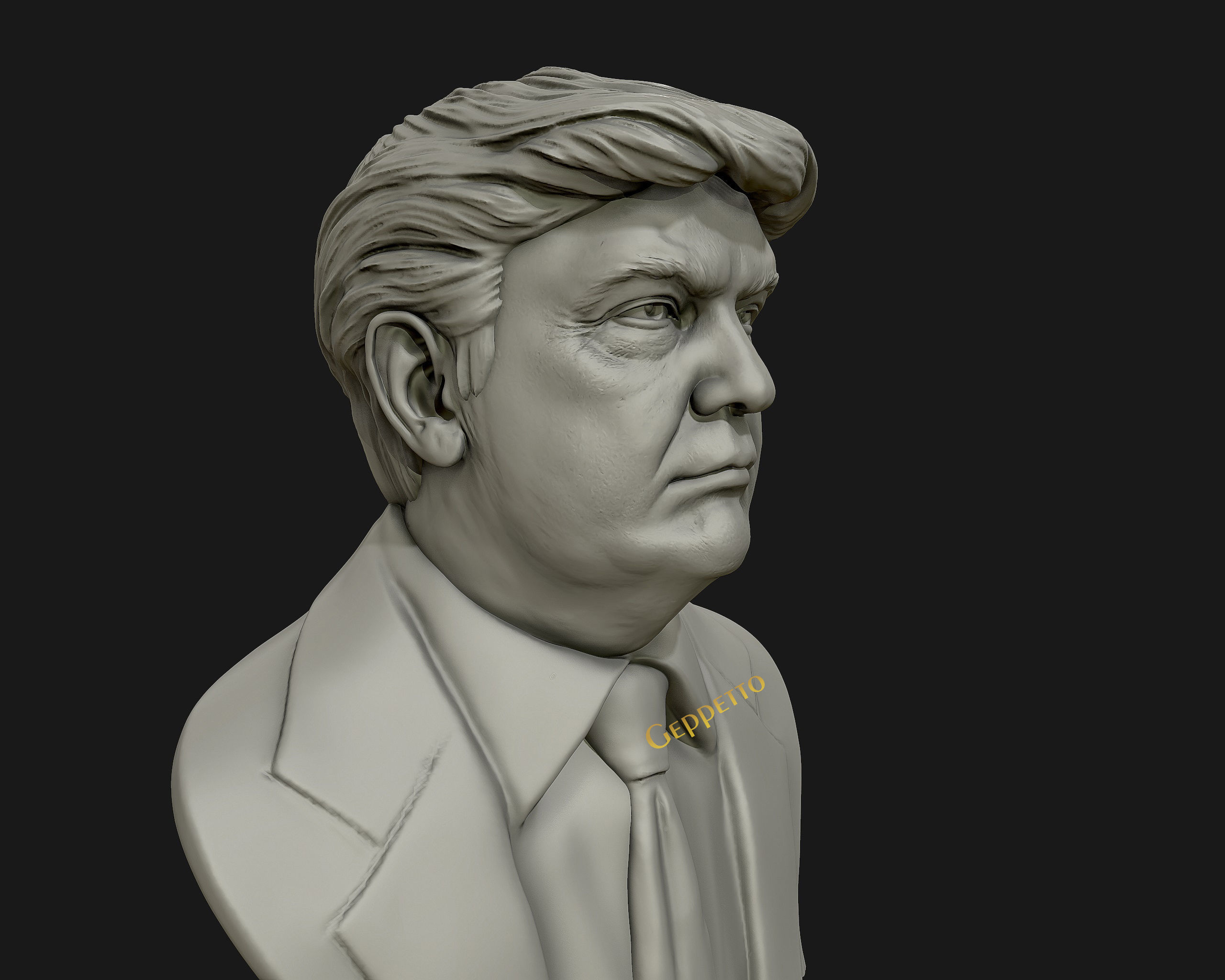 Donald Trump 3D printable 3D Sculpture 3D model 3D printable | CGTrader