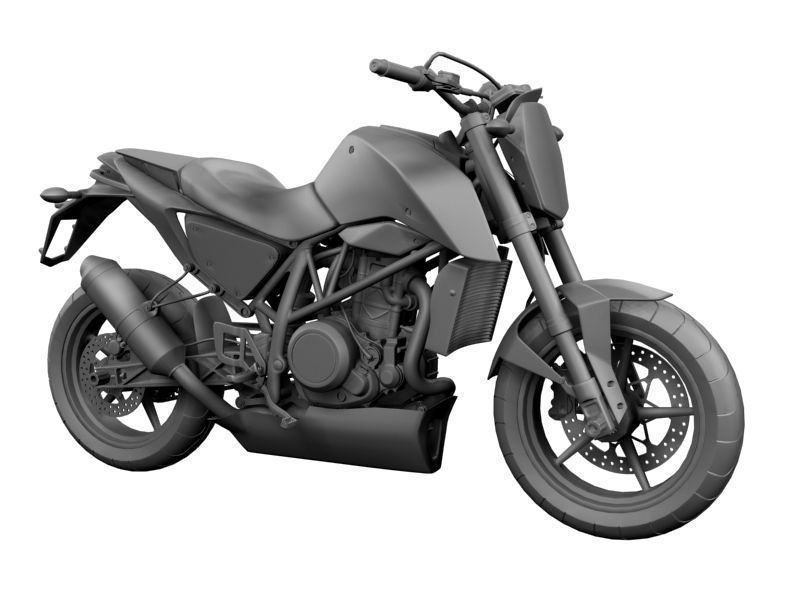 KTM 690 Duke Track 2014 3D model | CGTrader