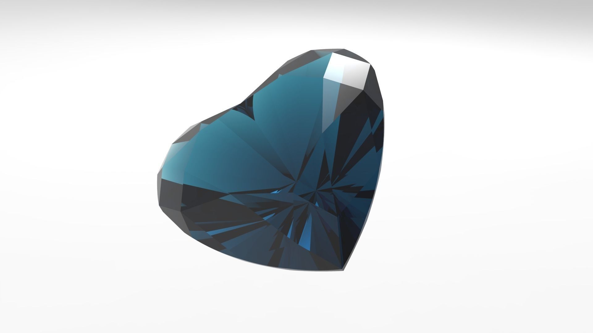 Heart Cut Gem 3D model 3D printable | CGTrader