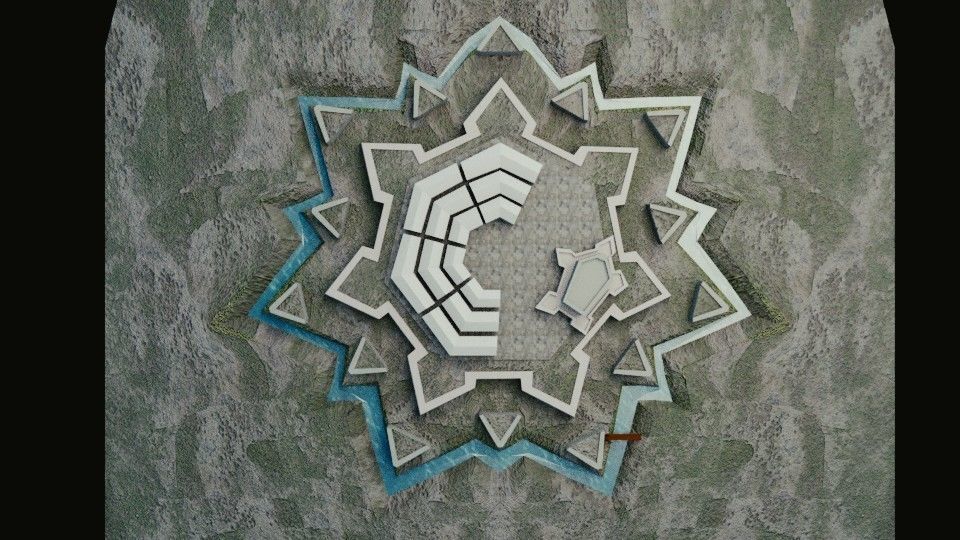 Forteresse of COEVARDEN style Vauban SCENE free VR / AR / low-poly 3D ...