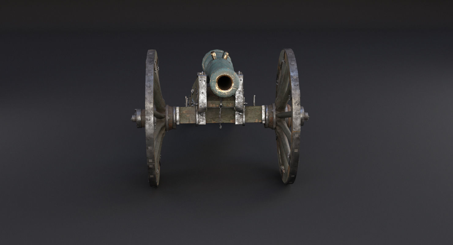Russian field artillery 19th 3D model | CGTrader