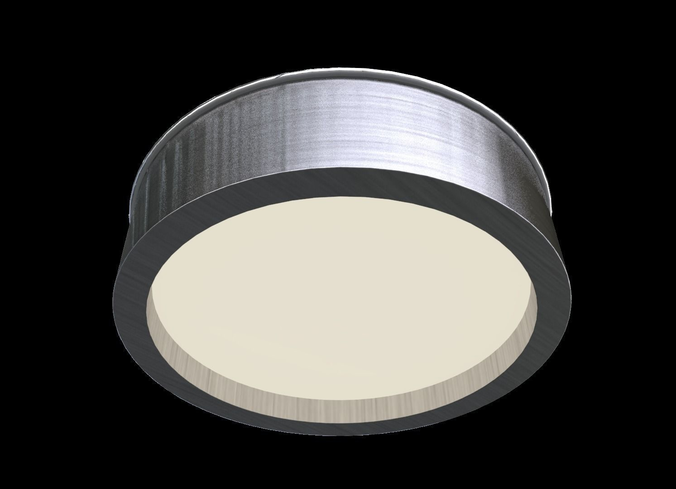 3D model Round modern ceiling light fixture architectural scene ...