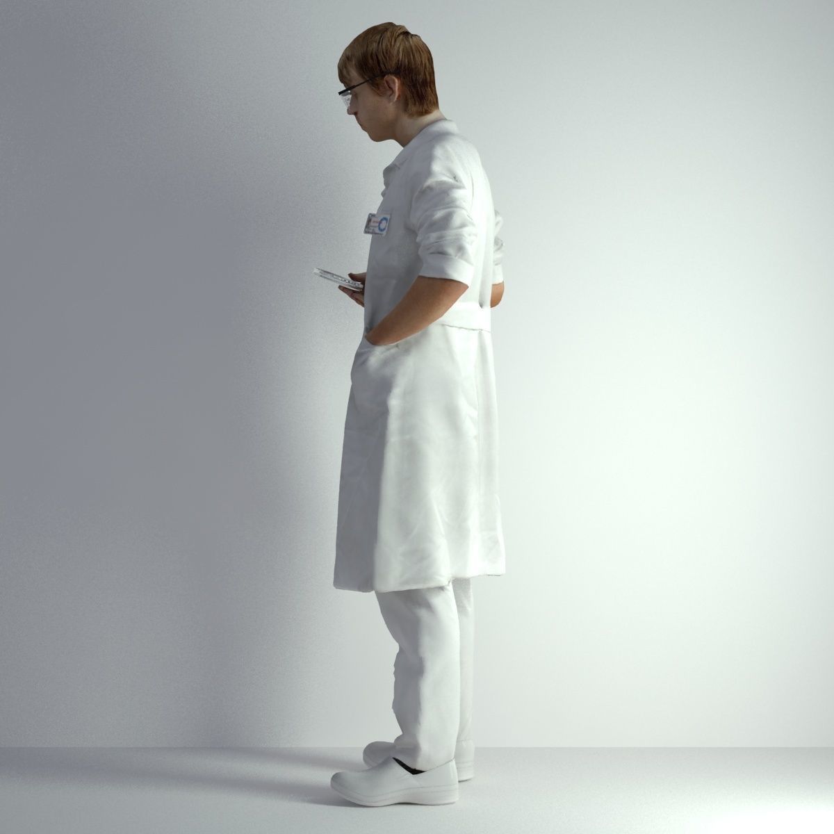 3D Scan Man Scientist 025 3D model | CGTrader