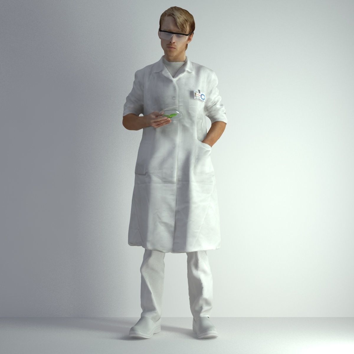3D Scan Man Scientist 025 3D model | CGTrader