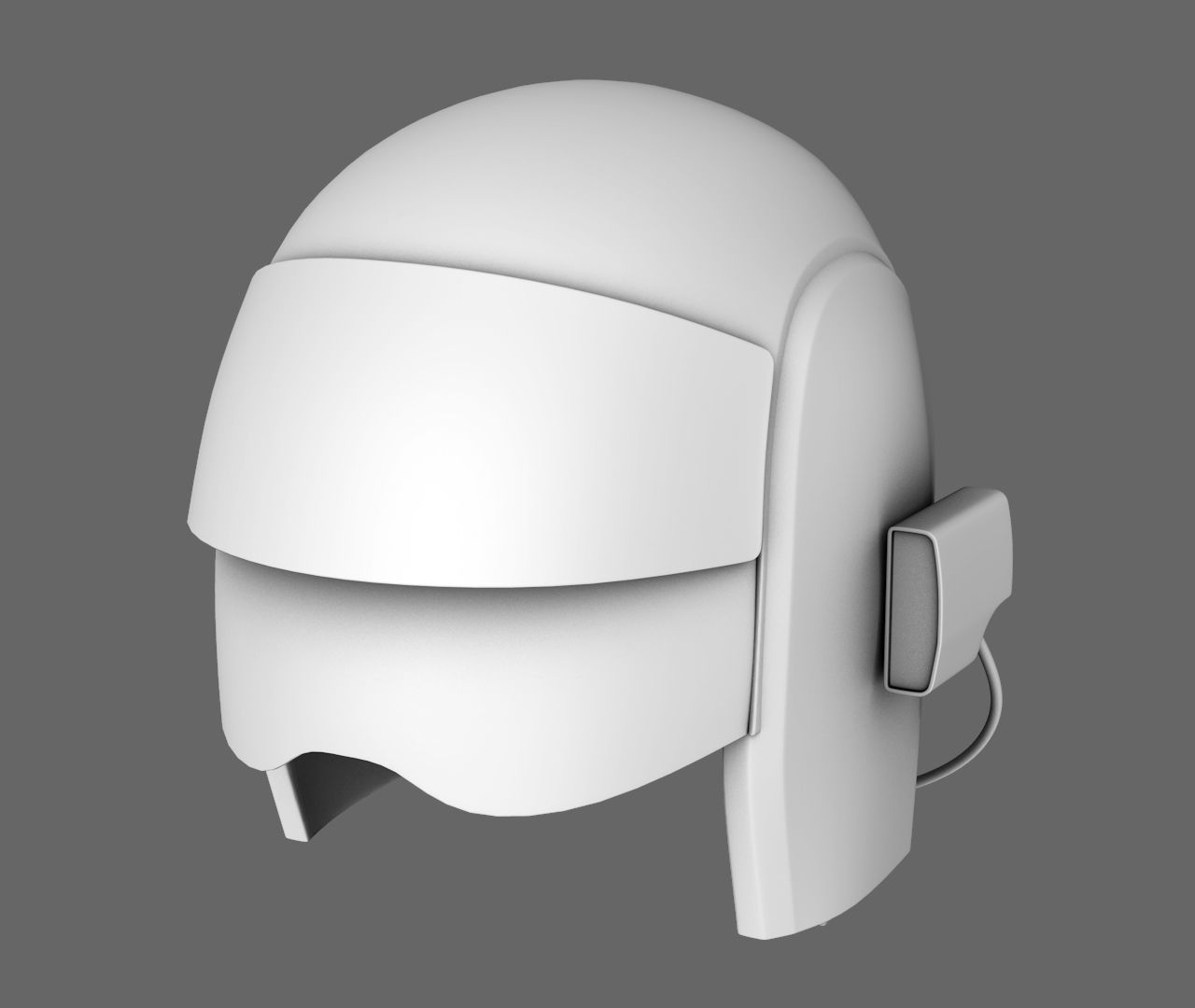 Sci-Fi Helmet Base Mesh 03 free 3D model | CGTrader