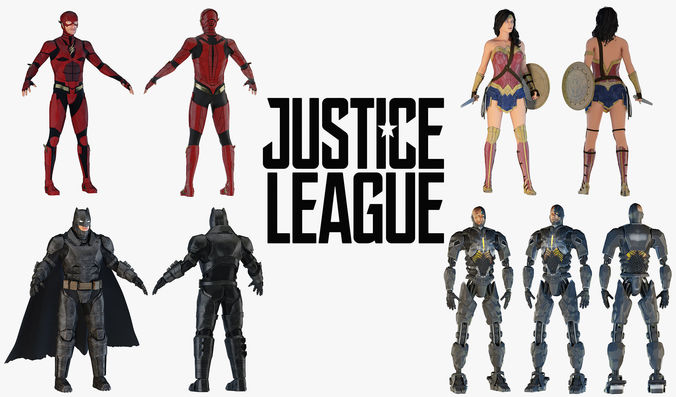 Justice League 3D model | CGTrader