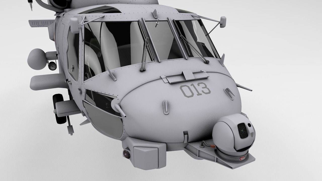MH-60R Danish Seahawk Navy Helicopter 3D model | CGTrader