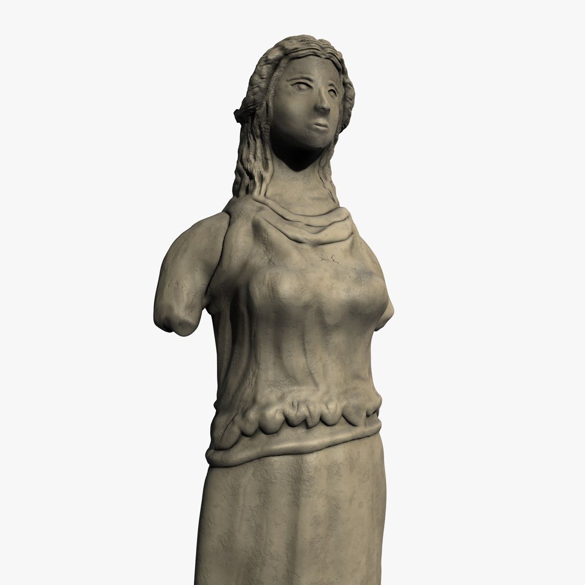 3D model Low Poly Female Statue VR / AR / low-poly | CGTrader