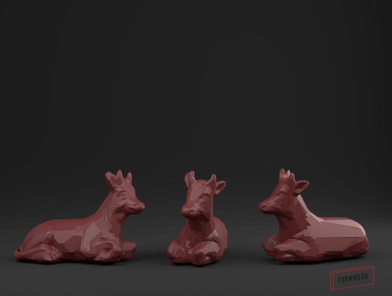 Nativity Crib figures - Low Poly 3D model 3D printable | CGTrader