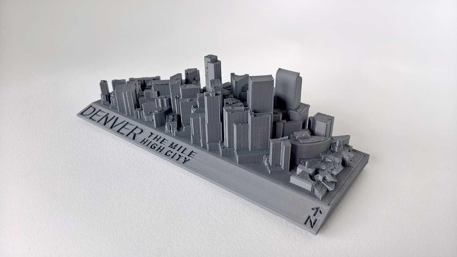 021a - Denver Cityscape - 3D model 3D printable | CGTrader