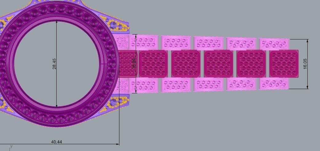 WATCH CROWNED DIAMONDS 3D PRINTABLE 3D model 3D printable | CGTrader