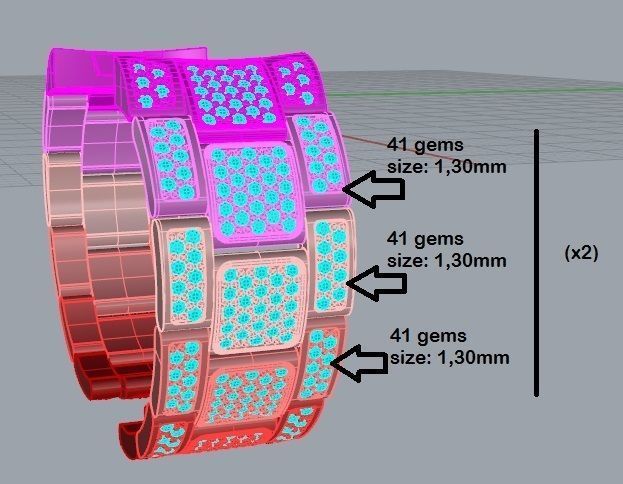 WATCH CROWNED DIAMONDS 3D PRINTABLE 3D model 3D printable | CGTrader