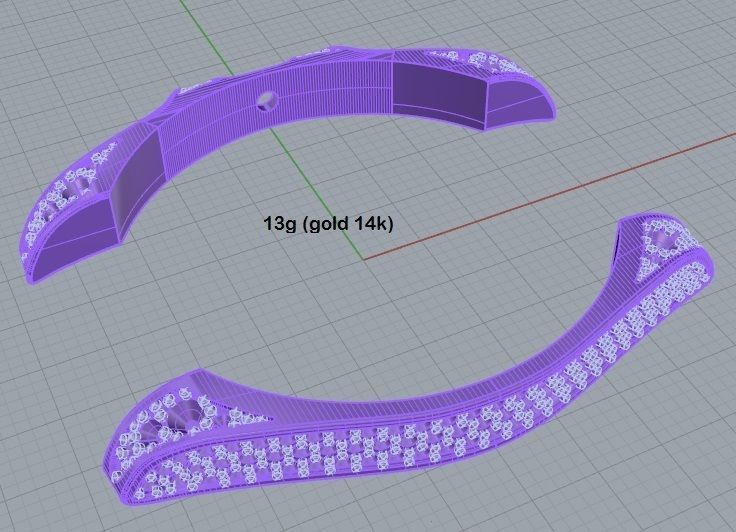 WATCH CROWNED DIAMONDS 3D PRINTABLE 3D model 3D printable | CGTrader