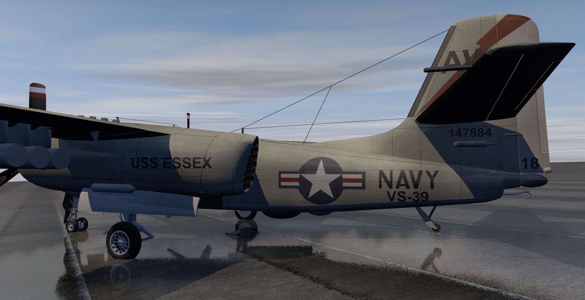 Grumman S2F-1 Tracker 3D model | CGTrader
