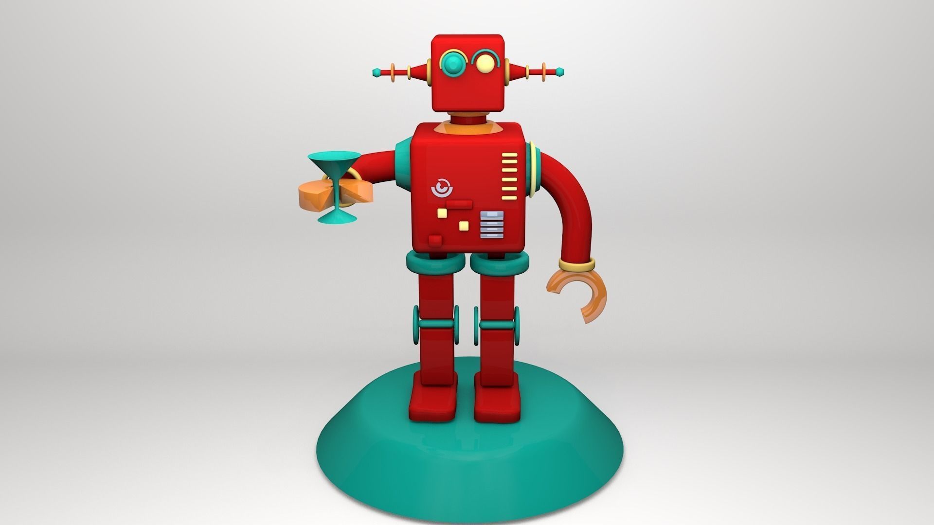 Toy Robot free 3D model | CGTrader