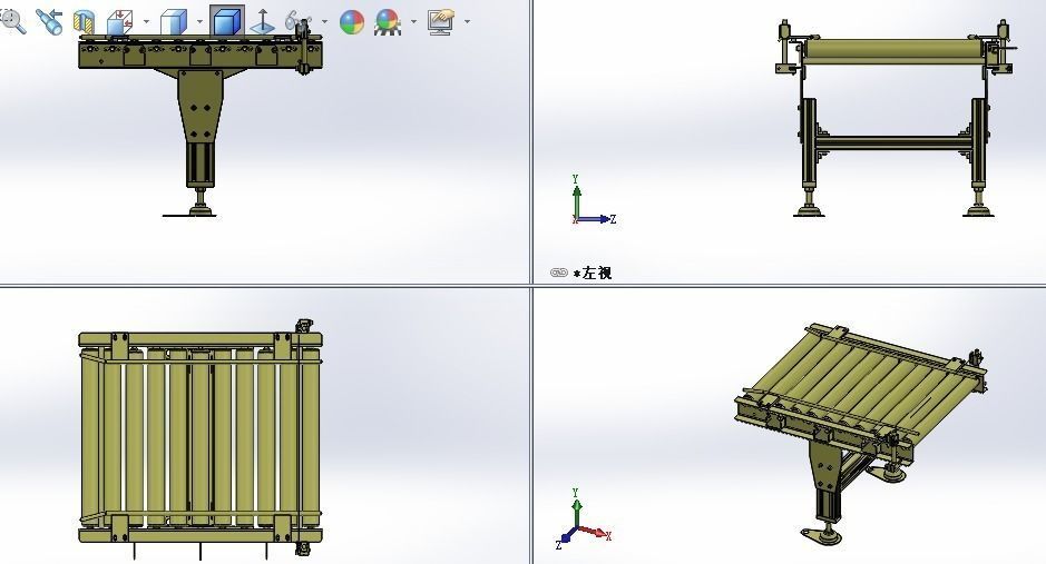 Roller assembly line 3D model | CGTrader