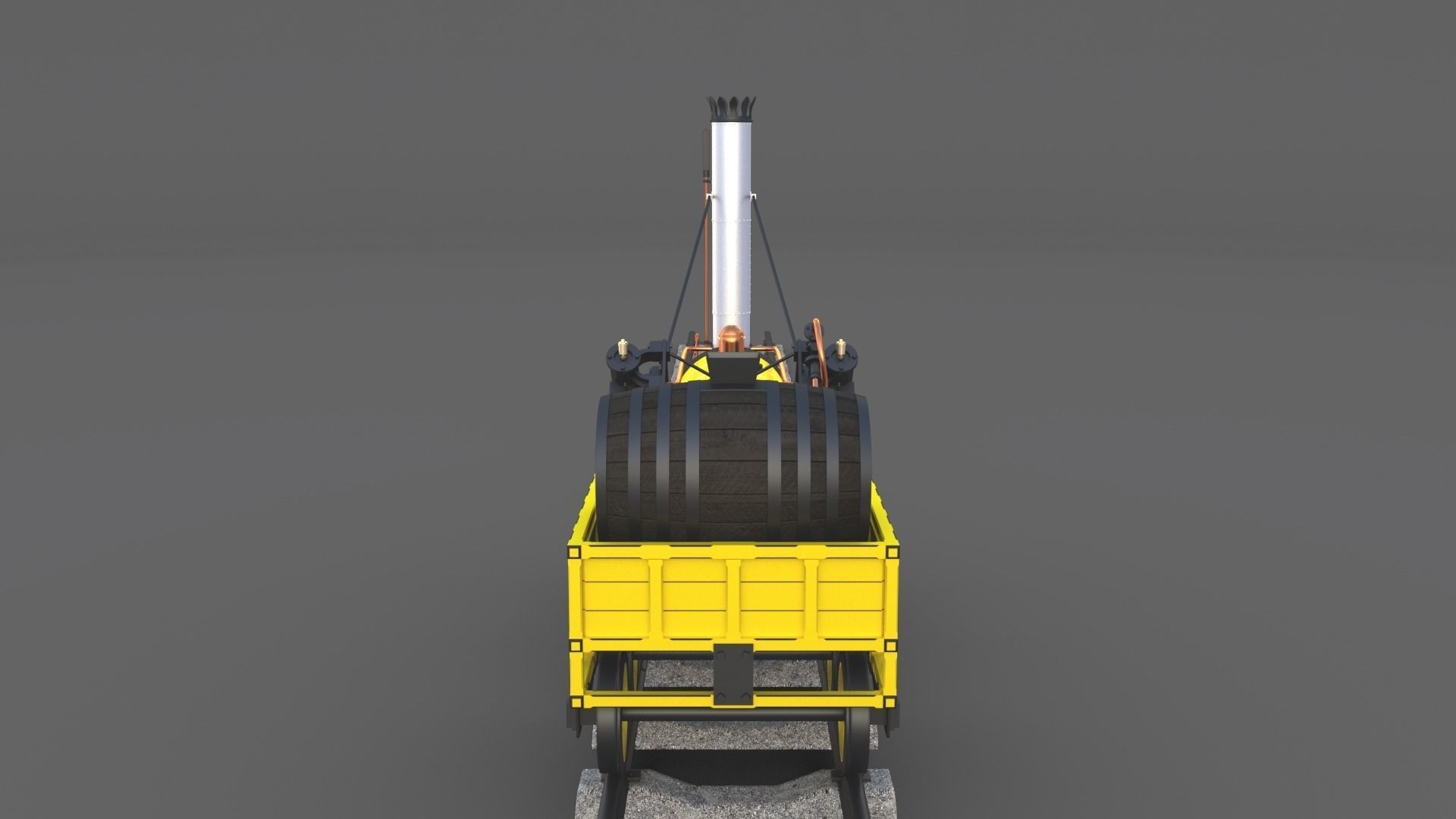 The Stephenson Animated Rocket Locomotive 3D model animated | CGTrader