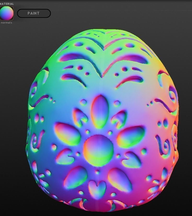Patterned Skull 3D model 3D printable | CGTrader