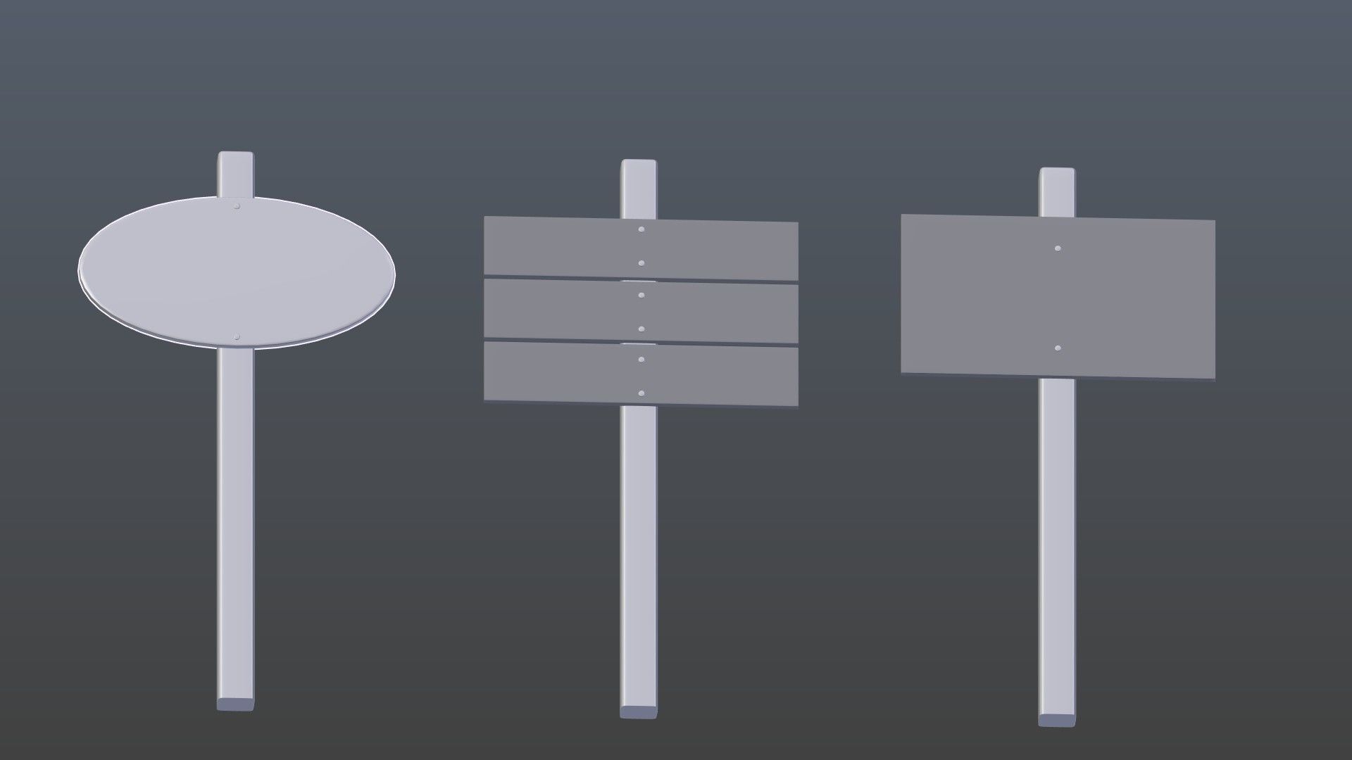 Signboards 3D model | CGTrader