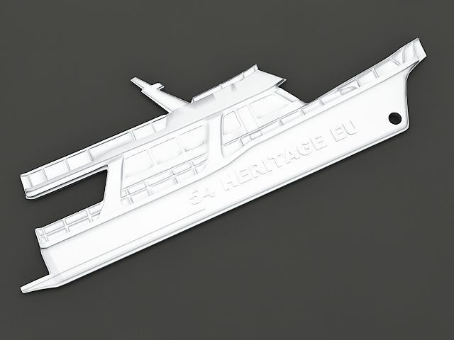Yacht Key chain 3 3D Model 3D printable STL | CGTrader.com