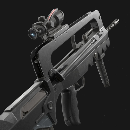 3D model Famas F1 Assault Rifle VR / AR / low-poly | CGTrader