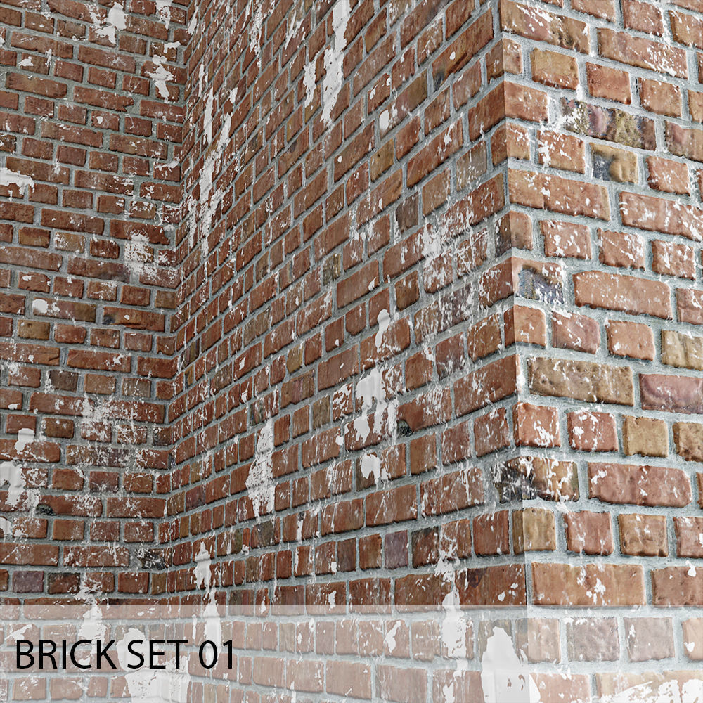 BRICK set 01 3D model | CGTrader