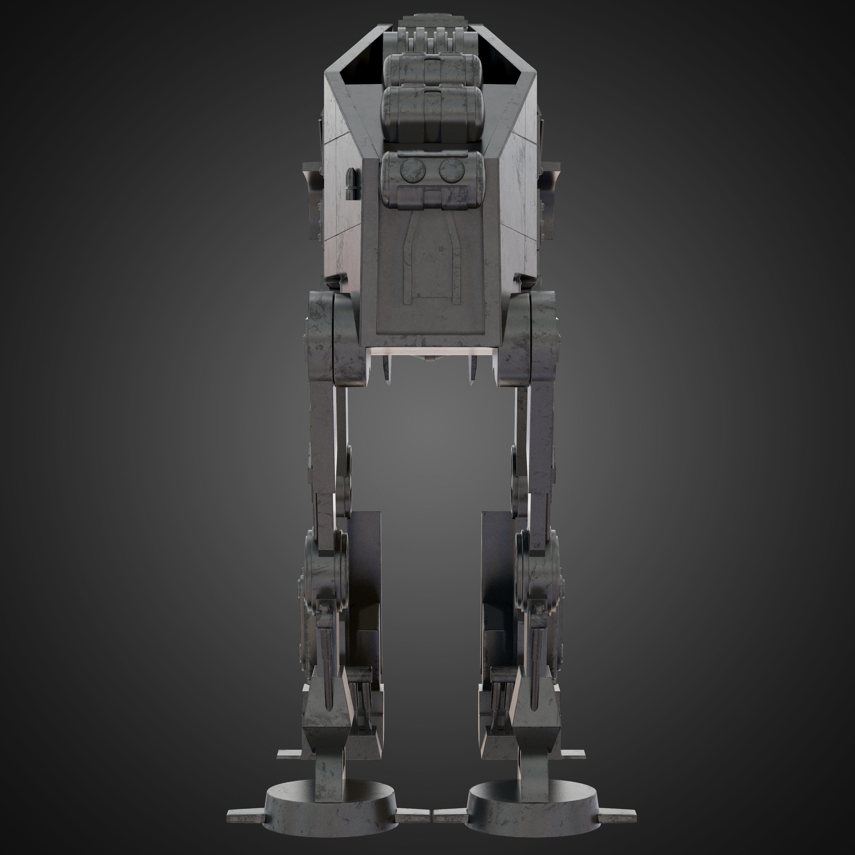 AT-M6 Star Wars All Terrain MegaCaliber Six RIGGED 3D model rigged ...