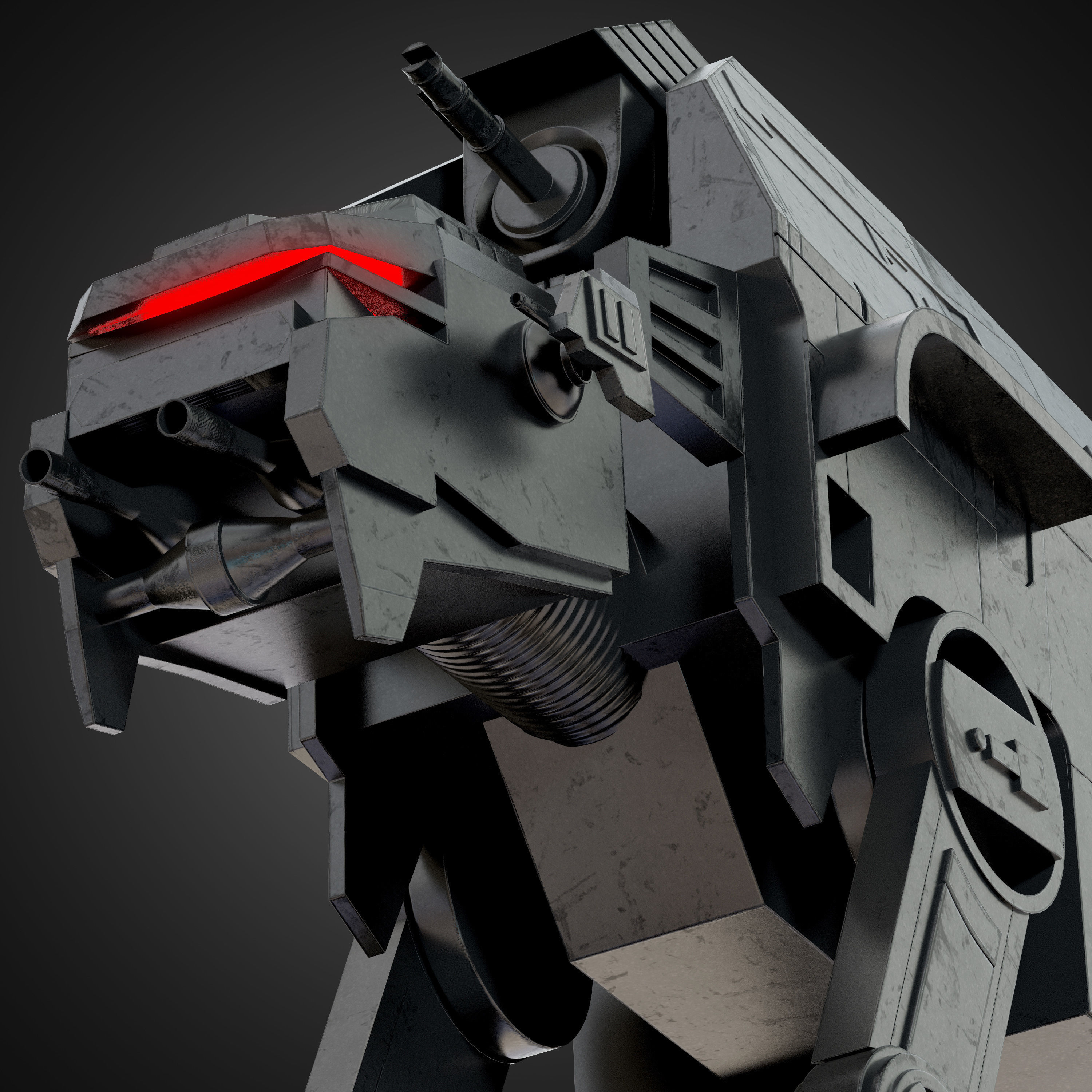 AT-M6 Star Wars All Terrain MegaCaliber Six RIGGED 3D model rigged ...