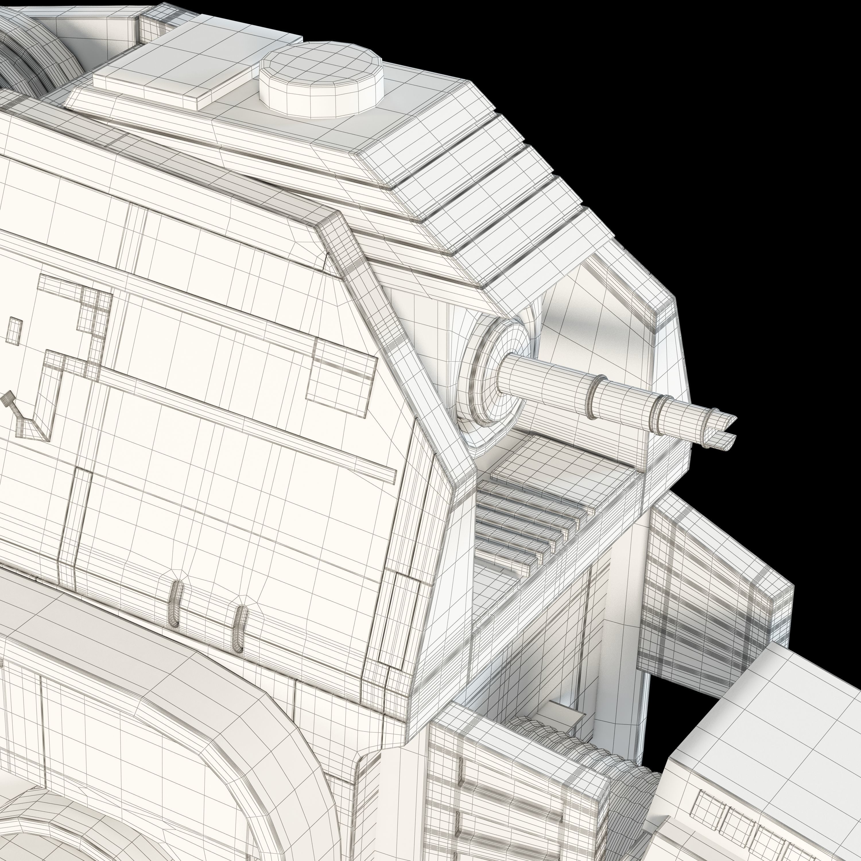 AT-M6 Star Wars All Terrain MegaCaliber Six RIGGED 3D model rigged ...