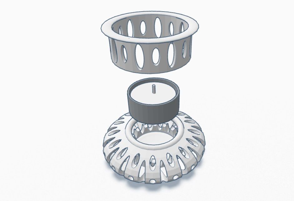 Tea Light 3D model 3D printable | CGTrader