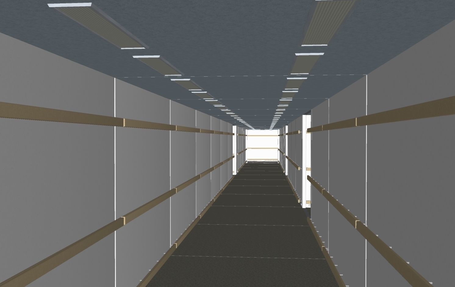 Modular Assembly Set A - Base Hallway 3D model | CGTrader