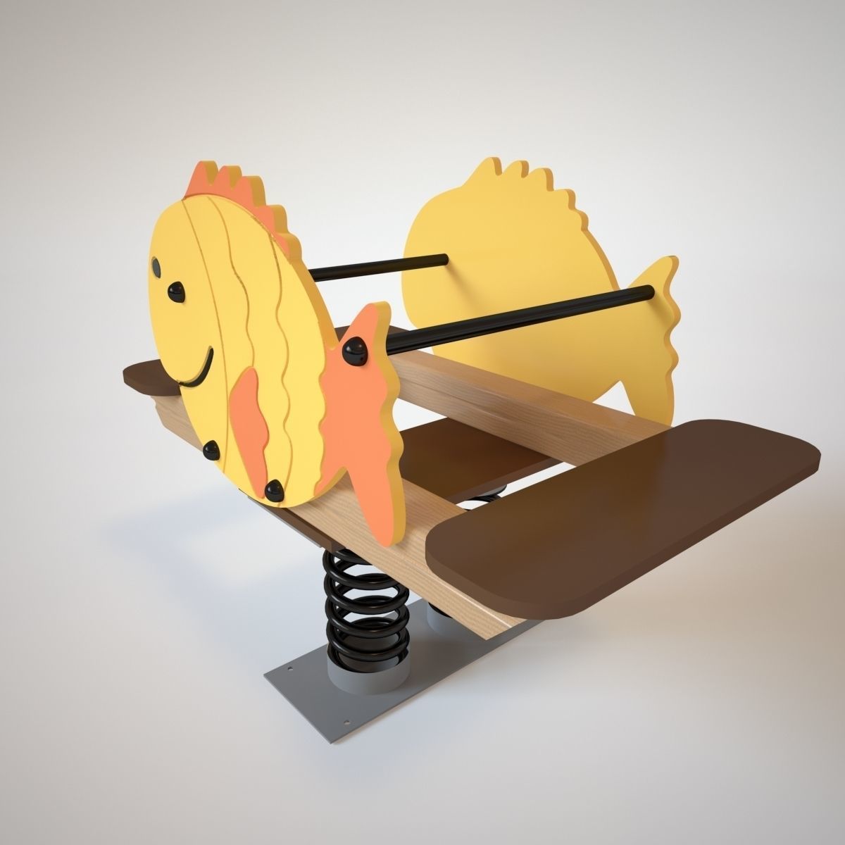 Playground Spring - Fish 3D model | CGTrader