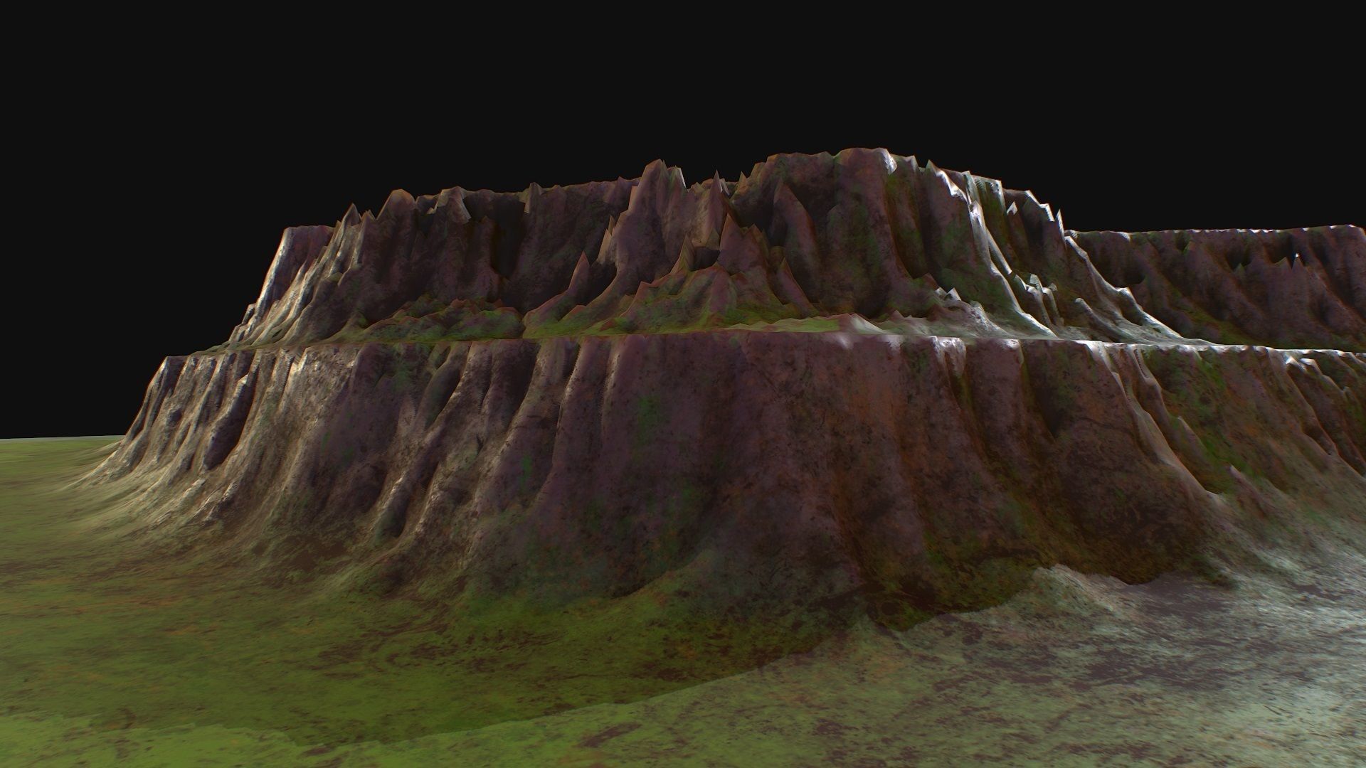 3D model Table mountain environment model for real time rendering VR ...