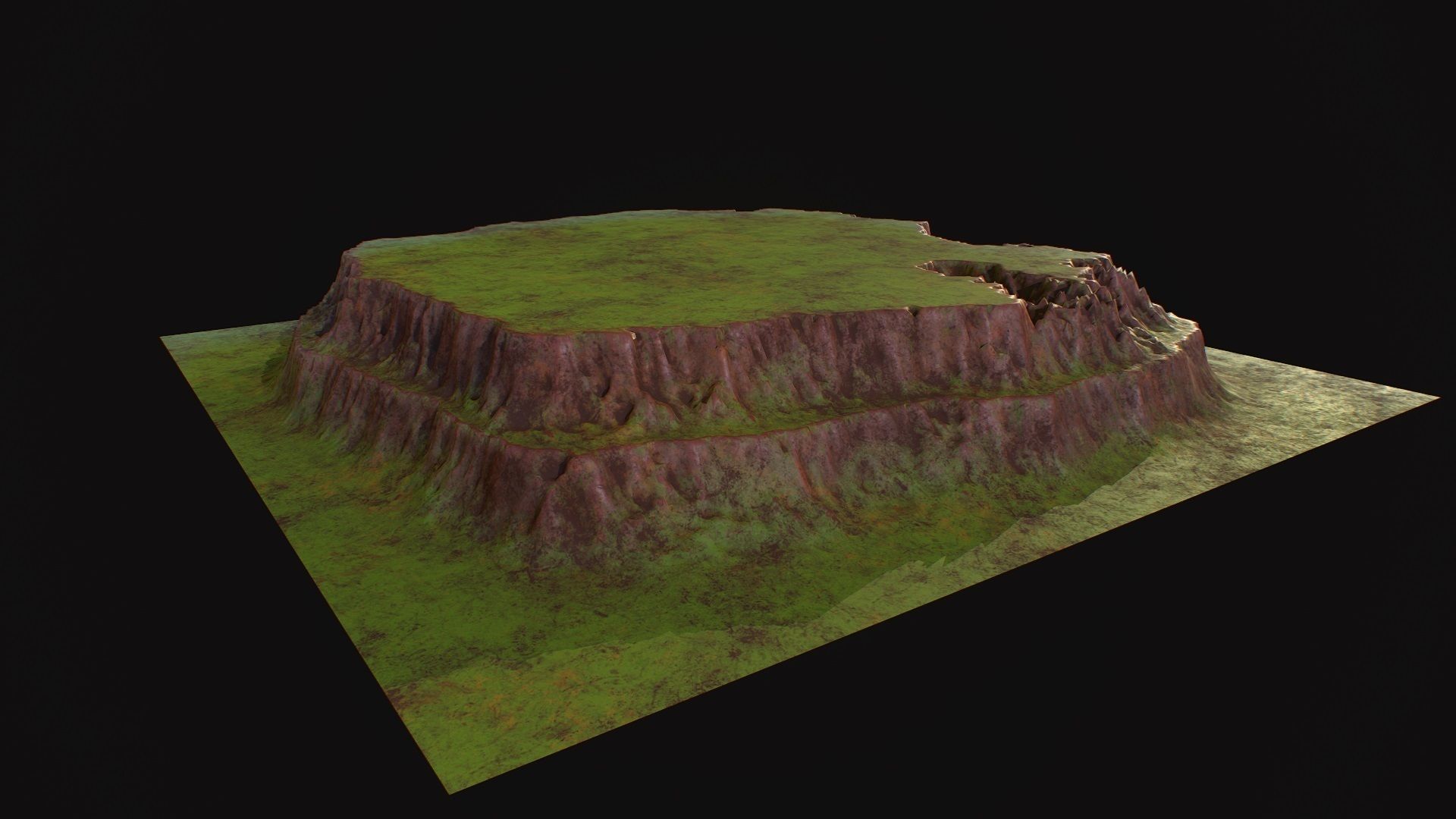 3D model Table mountain environment model for real time rendering VR ...