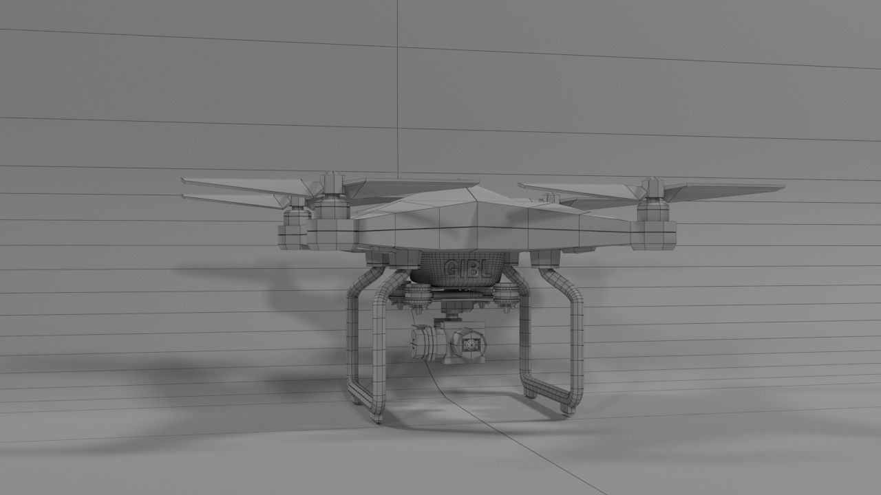 3D model Realistic drone flying in air - VR / AR / low-poly | CGTrader