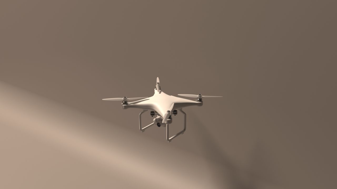 3D model Realistic drone flying in air - VR / AR / low-poly | CGTrader