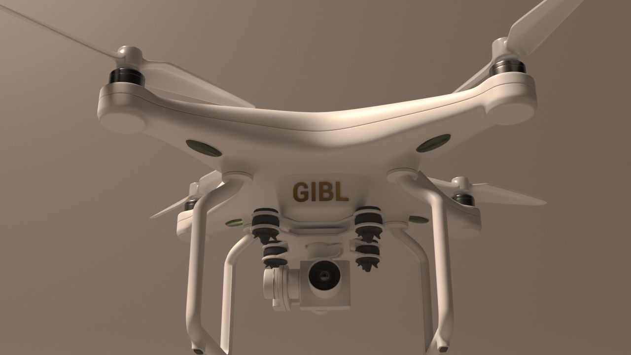 3D model Realistic drone flying in air - VR / AR / low-poly | CGTrader