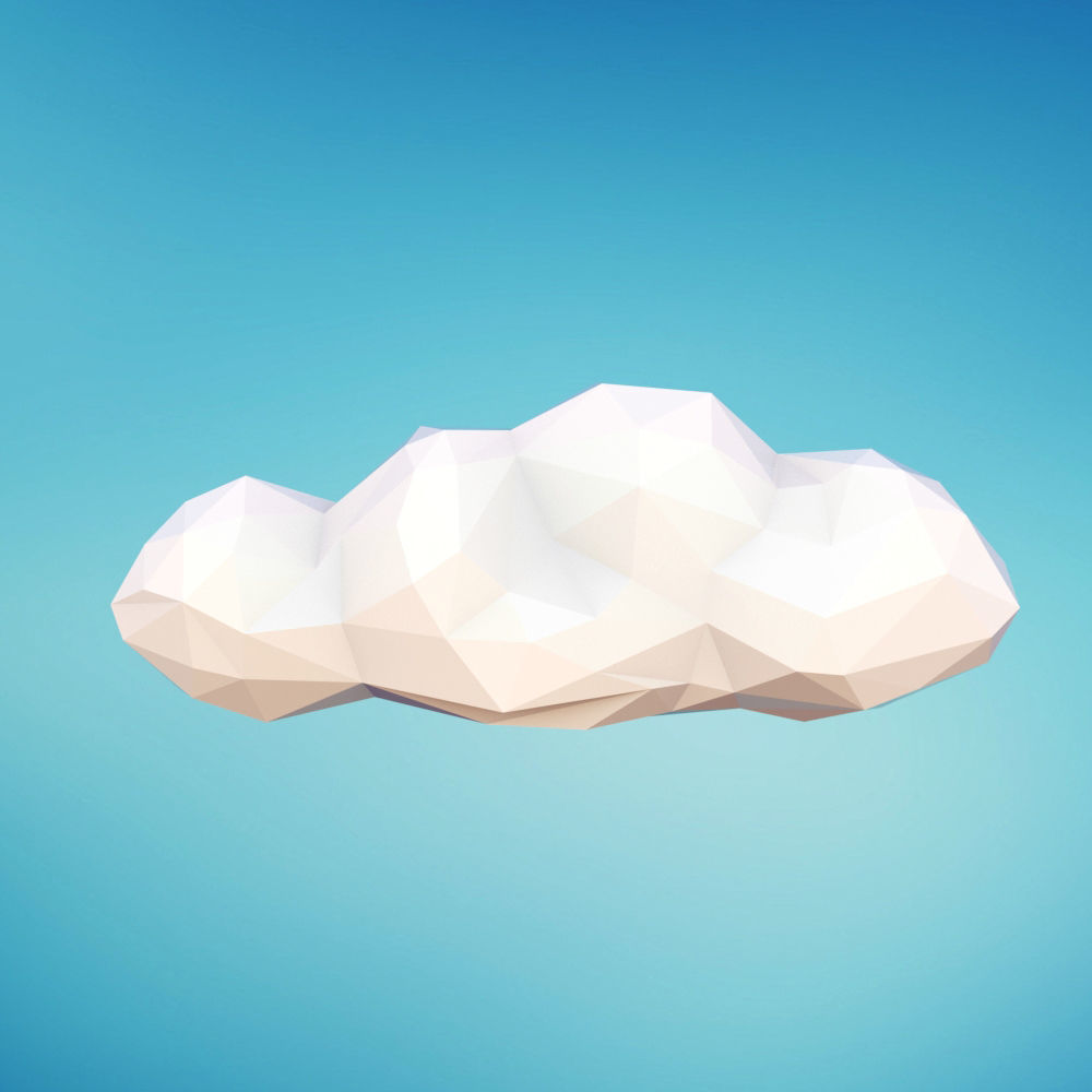 3D model Low Poly Clouds VR / AR / low-poly | CGTrader