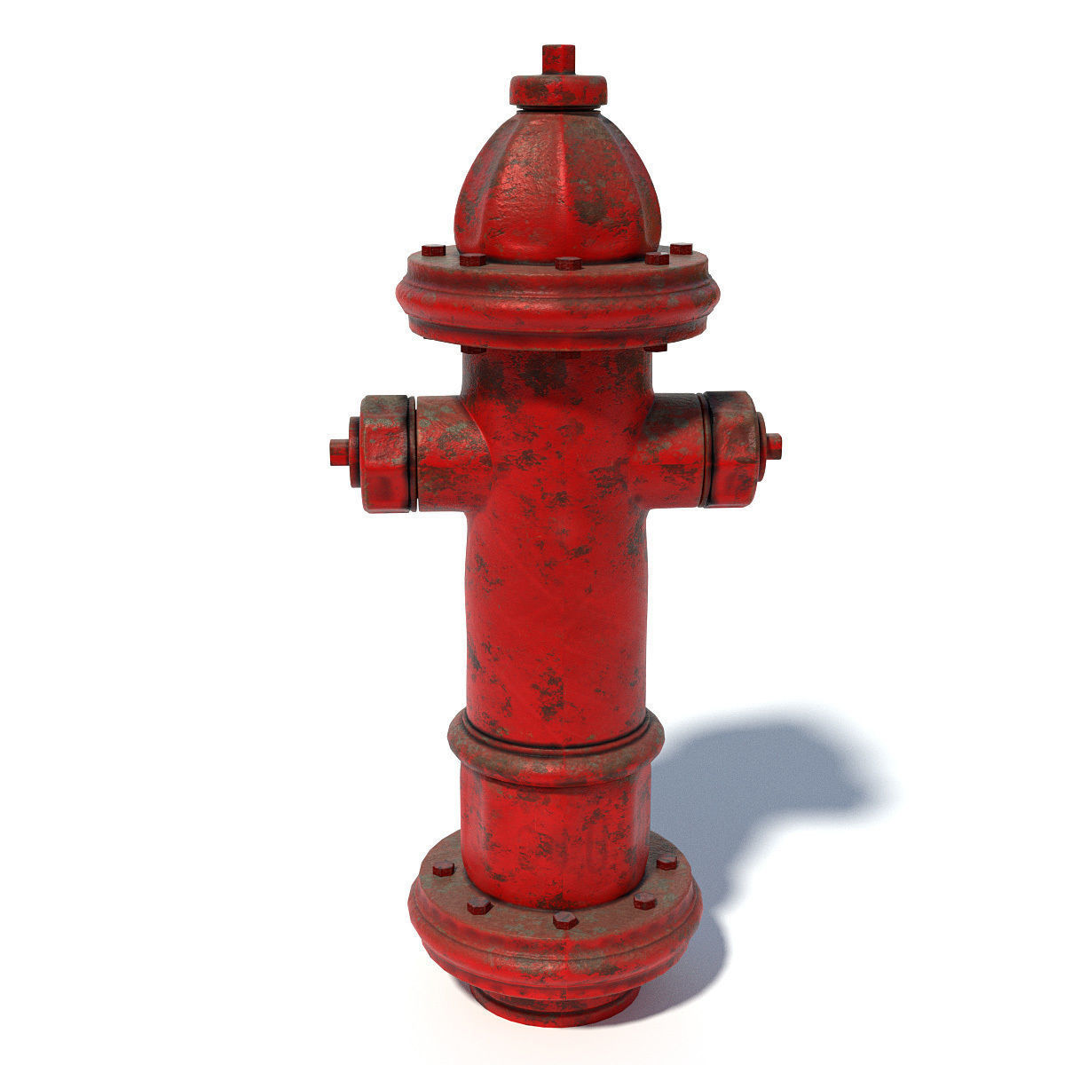 Weathered Fire Hydrant 3D model | CGTrader