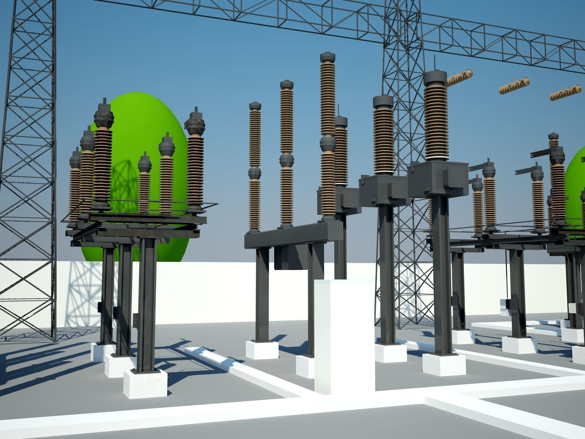 power station 3D model | CGTrader