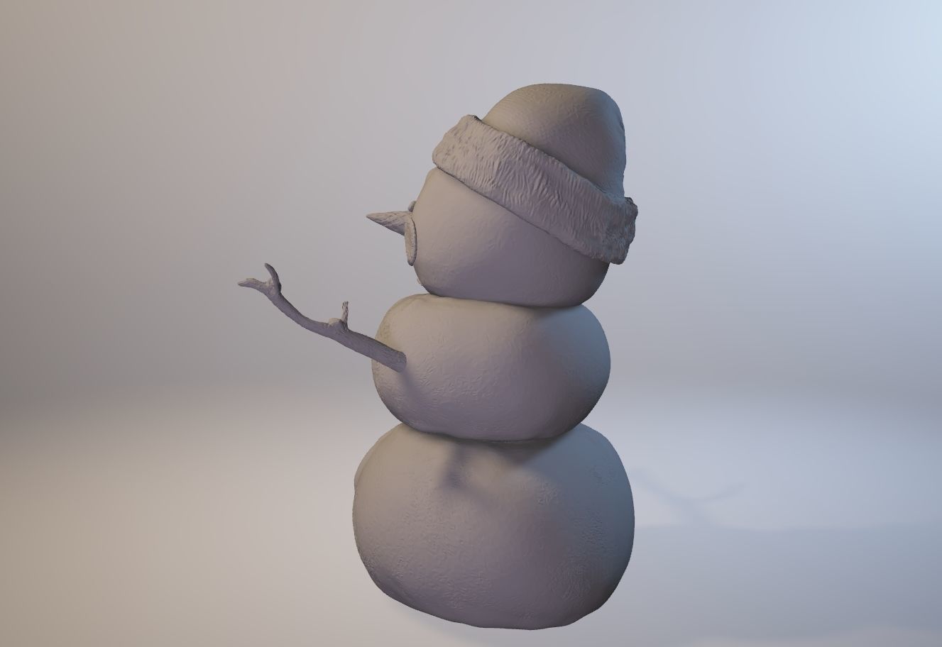 Snowman 3D model 3D printable | CGTrader